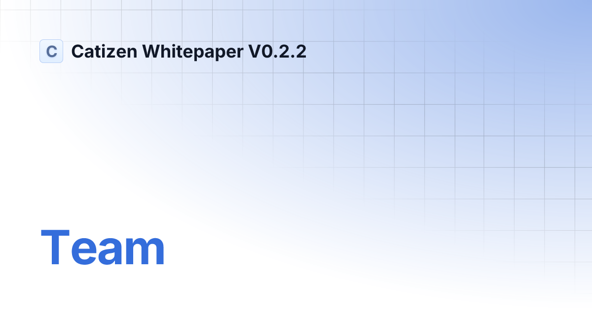Team | Catizen Whitepaper V0.2.2